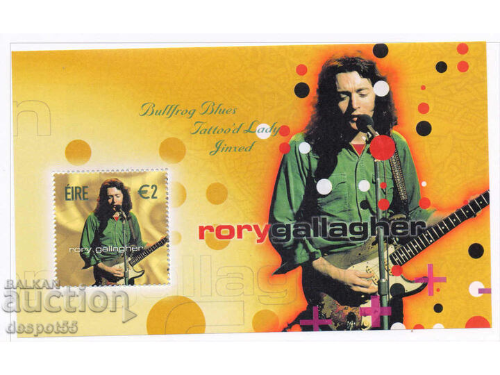 2002. Eire. Rock Legends - Rory Gallagher, 1948-1995. Block. | Postage ...